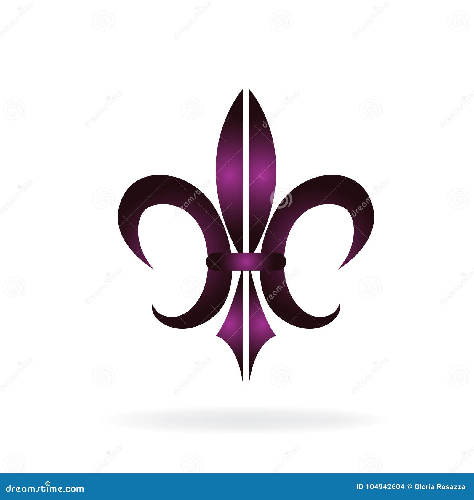 Symbol lis flower logo stock vector. Illustration of cosmetic - 104942604