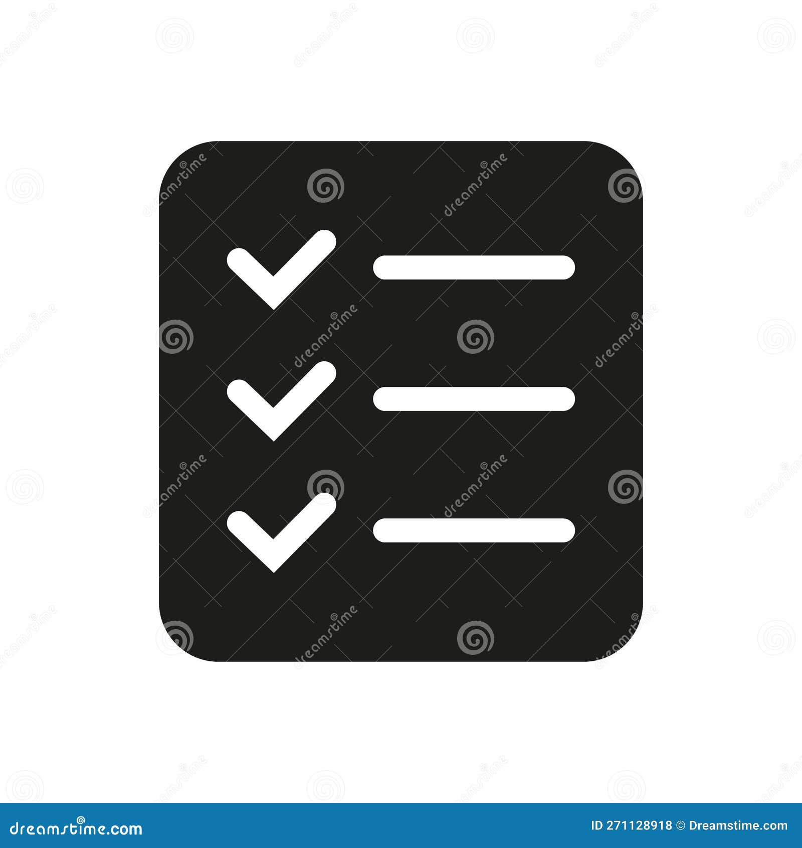 Symbol-Liste Symbol-Checkliste Symbol. Vektor Abbildung - Illustration ...
