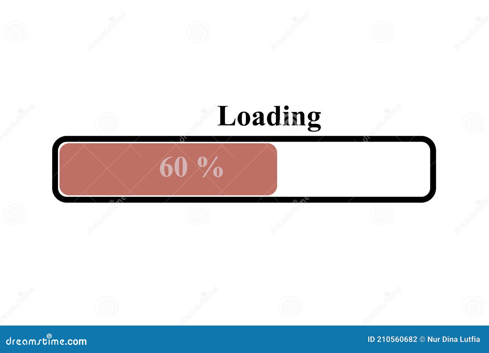 Symbol Loading Bar, Loading Icon Stock Illustration - Illustration of ...