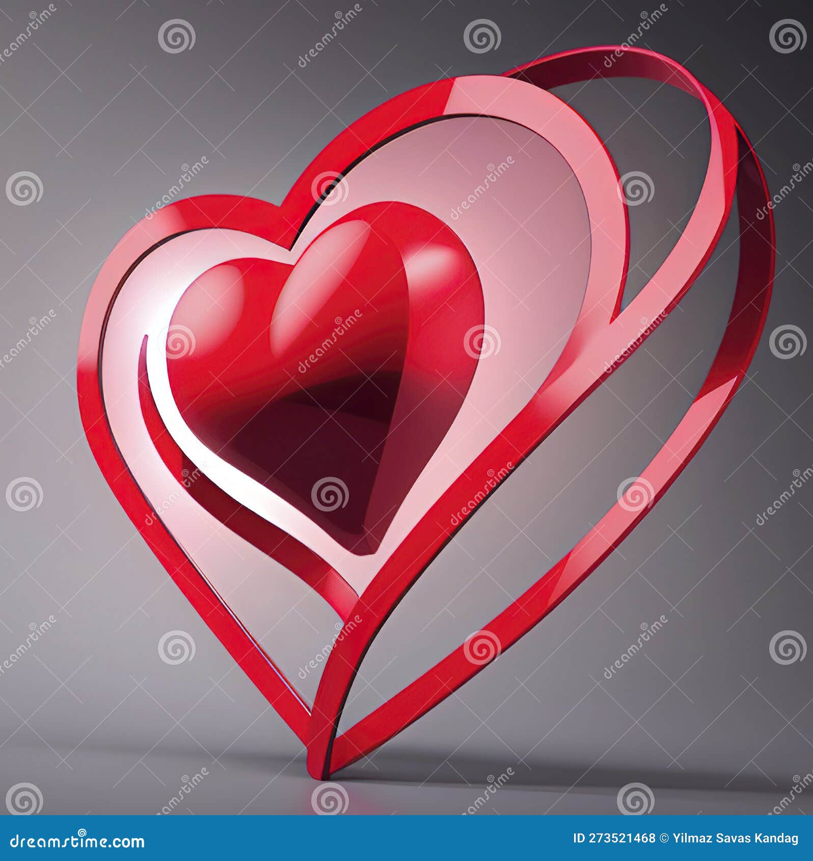 Symbol of Love. the Red Heart Stock Illustration - Illustration of love ...