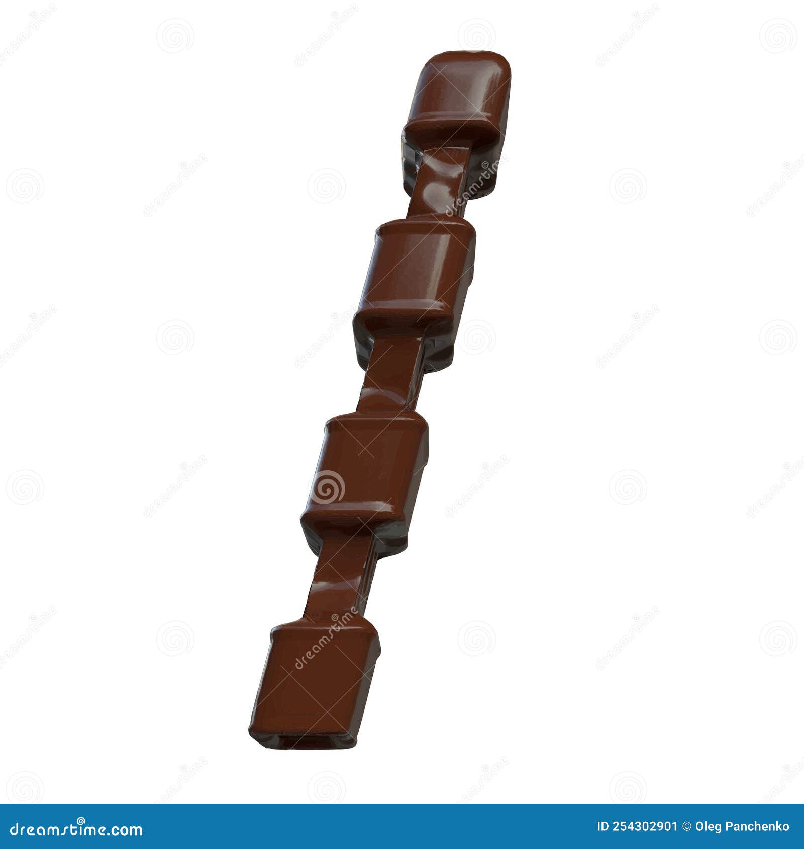 Symbol Made of Chocolate 3d Stock Vector - Illustration of choco ...