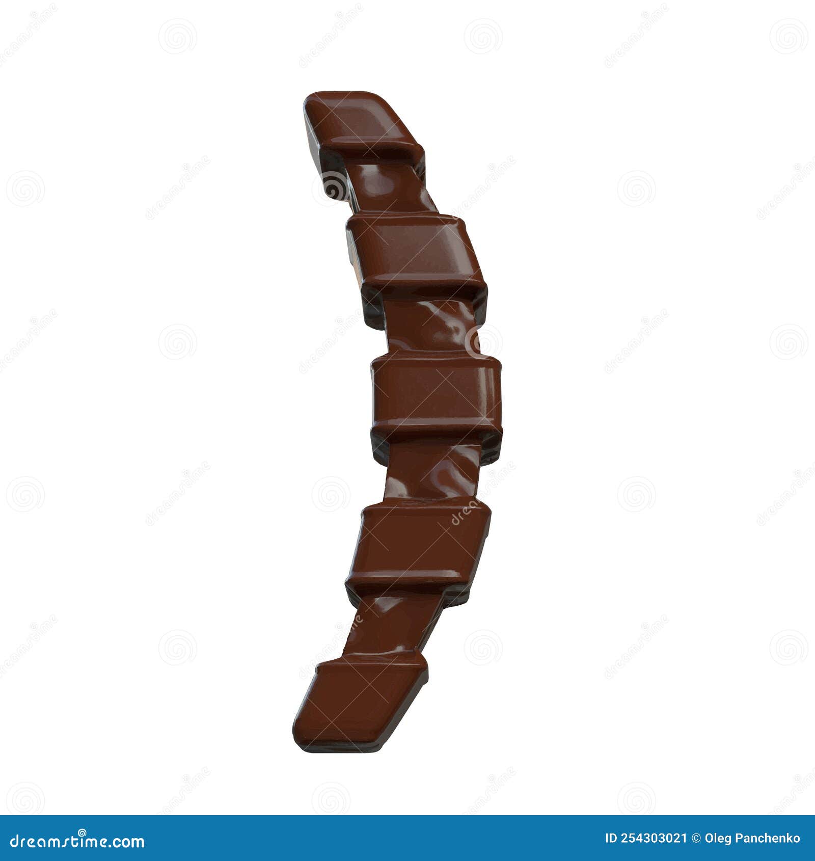 Symbol Made of Chocolate 3d Stock Vector - Illustration of dark ...