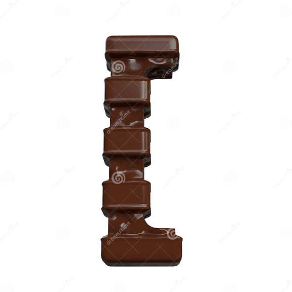 Symbol Made of Chocolate 3d Stock Vector - Illustration of font ...
