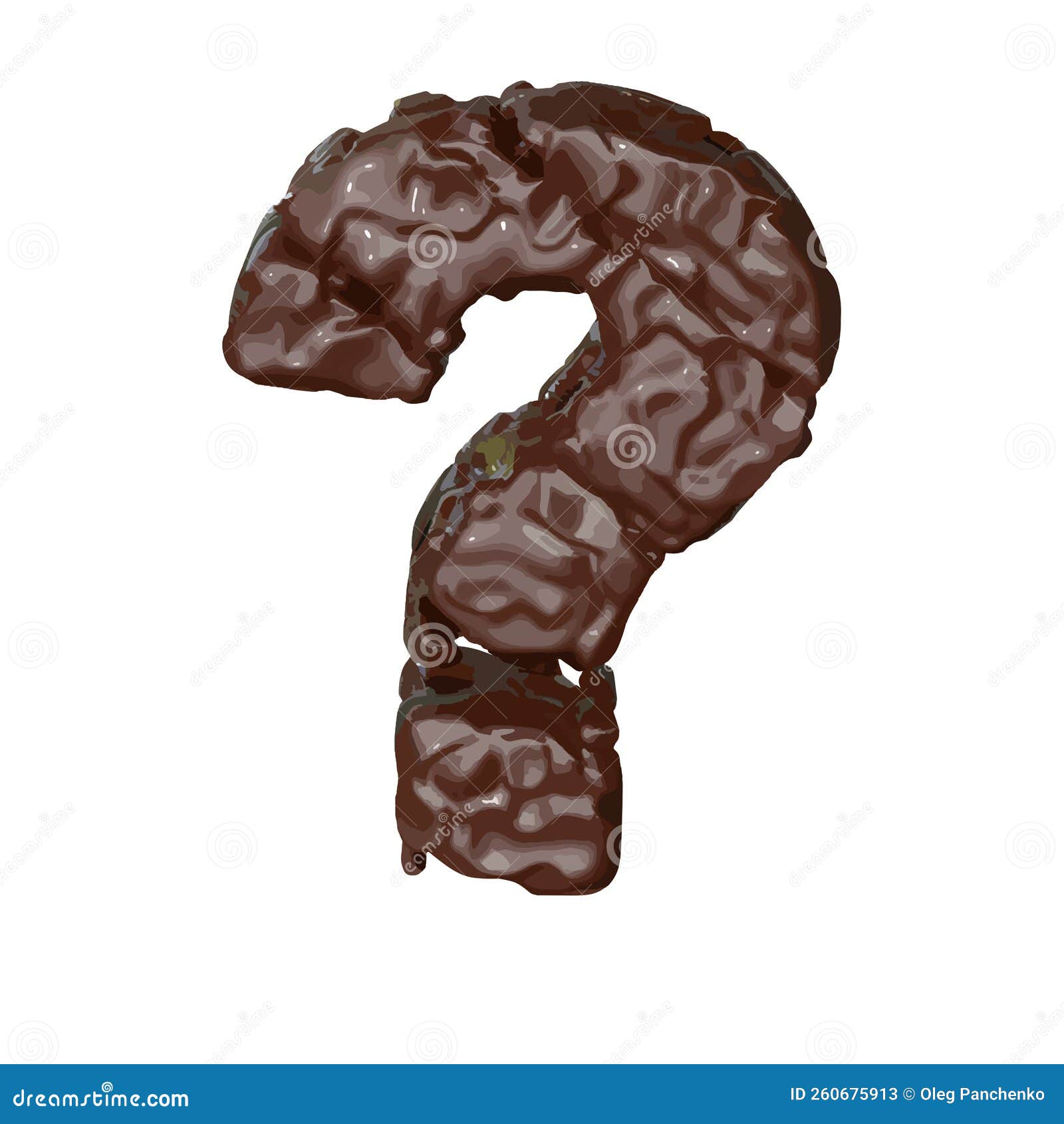 The Symbol Made of Chocolate. Stock Vector - Illustration of chocolate ...