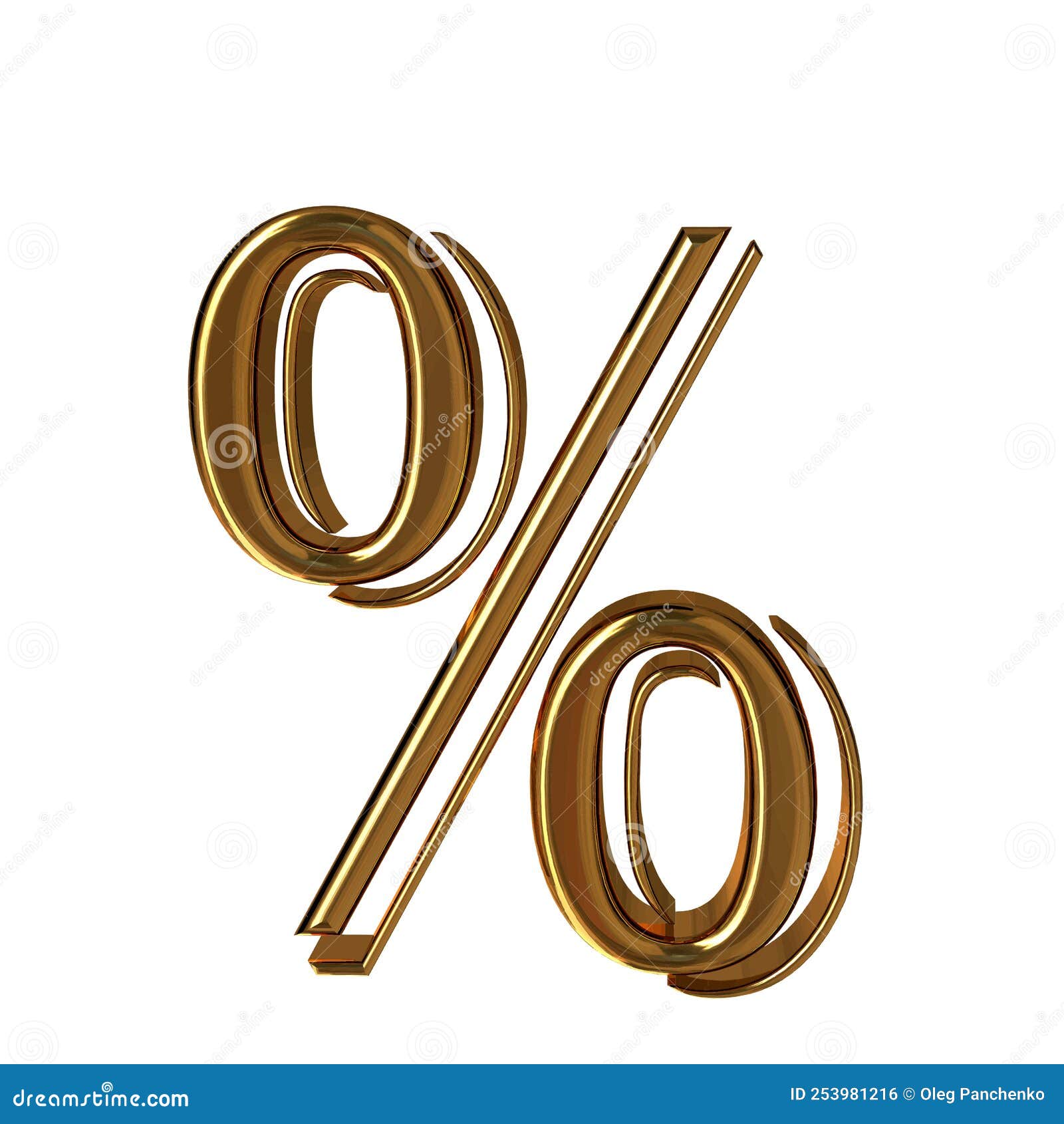 3d symbol made of gold stock vector. Illustration of luxury - 253981216