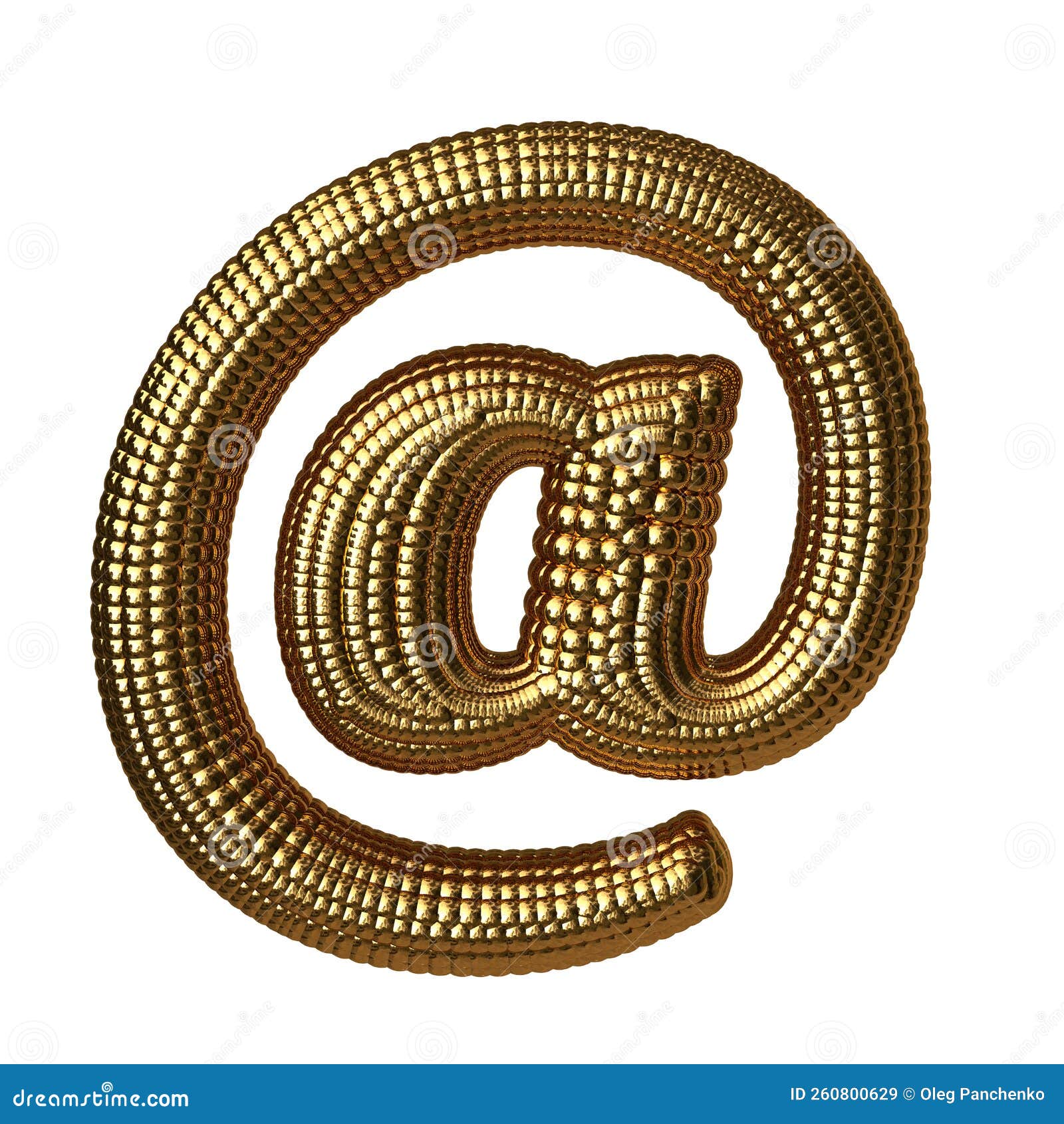 Symbol Made of Gold Spheres. Stock Vector - Illustration of metal ...