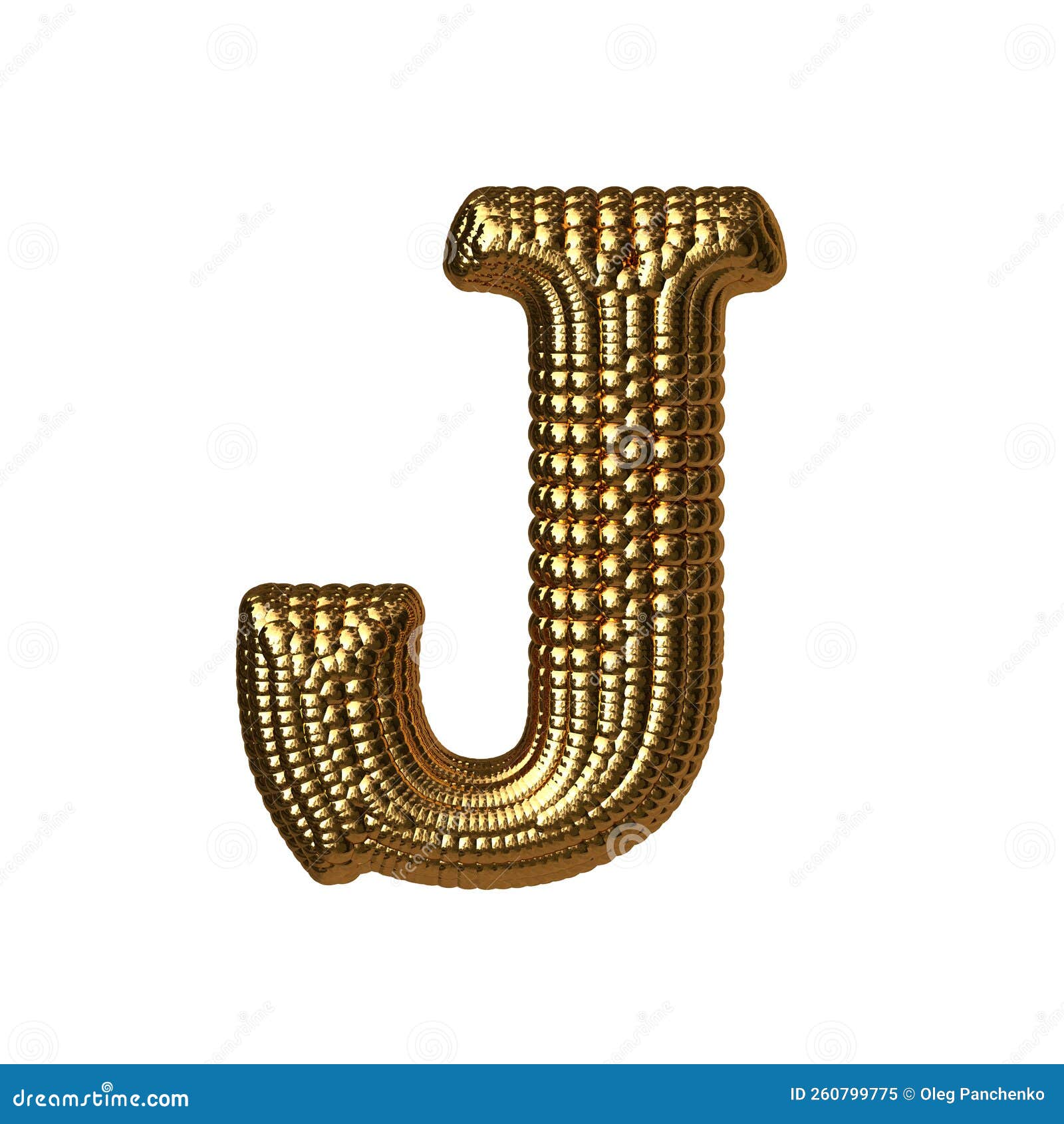 Symbol Made of Gold Spheres. Letter J Stock Vector - Illustration of ...