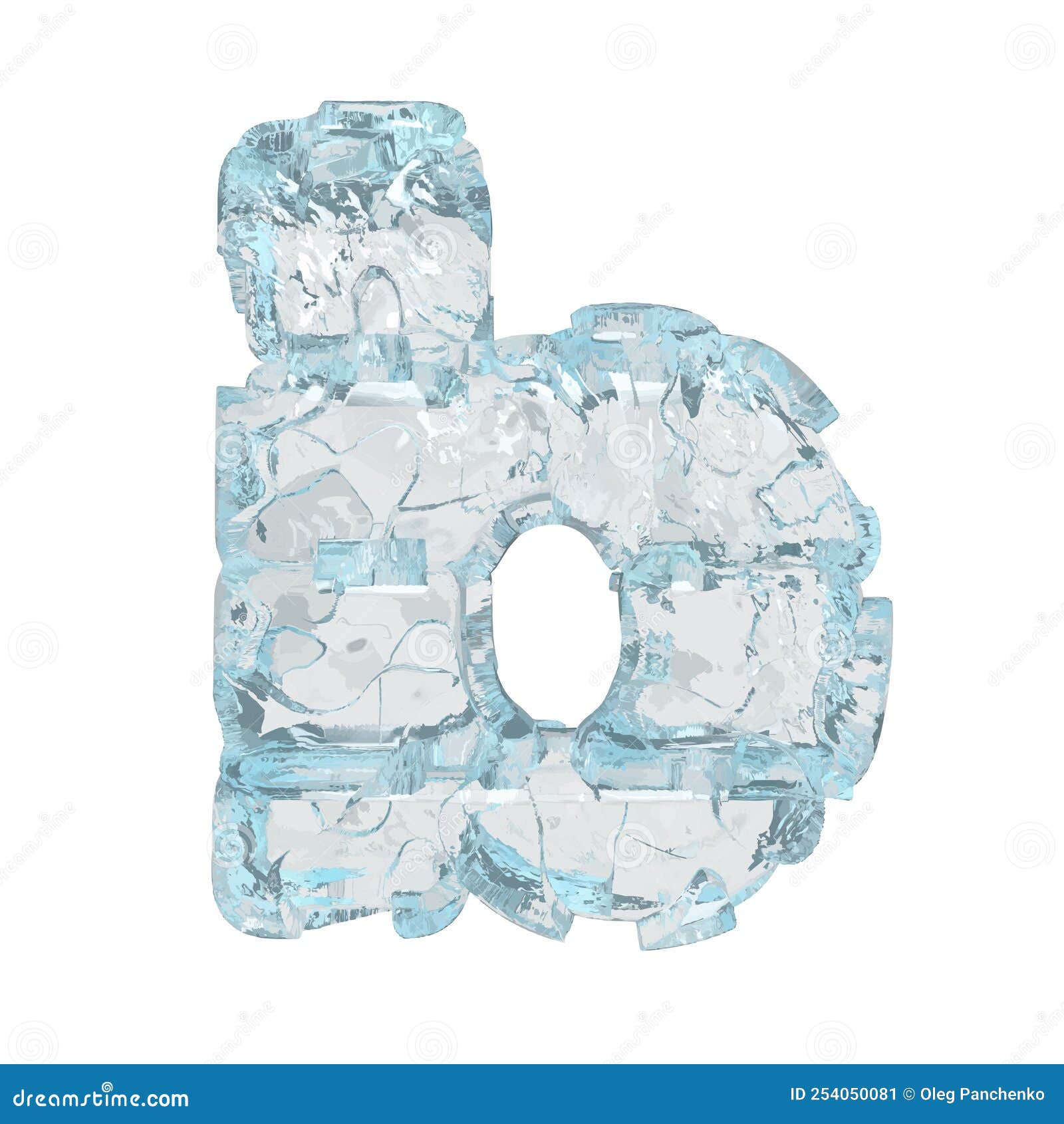 Symbol Made of Ice 3d. Letter B Stock Vector - Illustration of abstract ...
