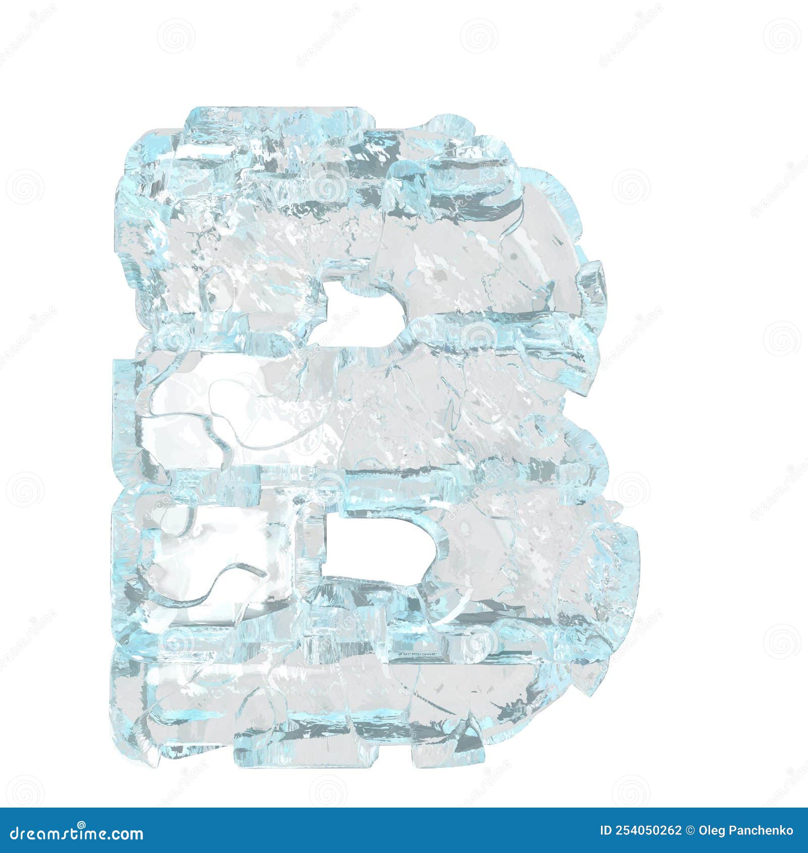Symbol Made of Ice 3d. Letter B Stock Vector - Illustration of season ...