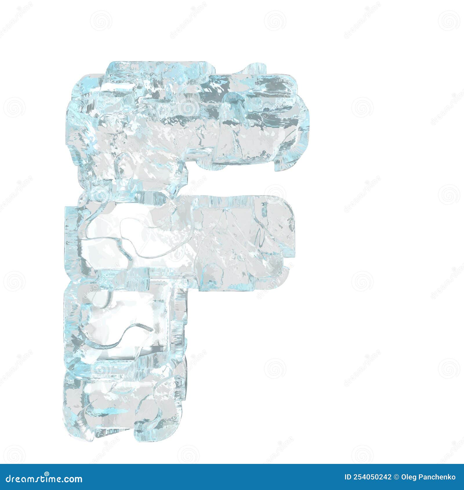 Symbol Made of Ice 3d. Letter F Stock Vector - Illustration of font ...