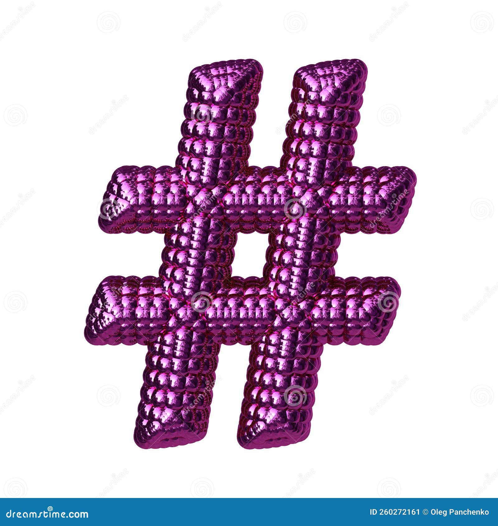 Symbol Made of Purple Spheres Stock Vector - Illustration of isolated ...