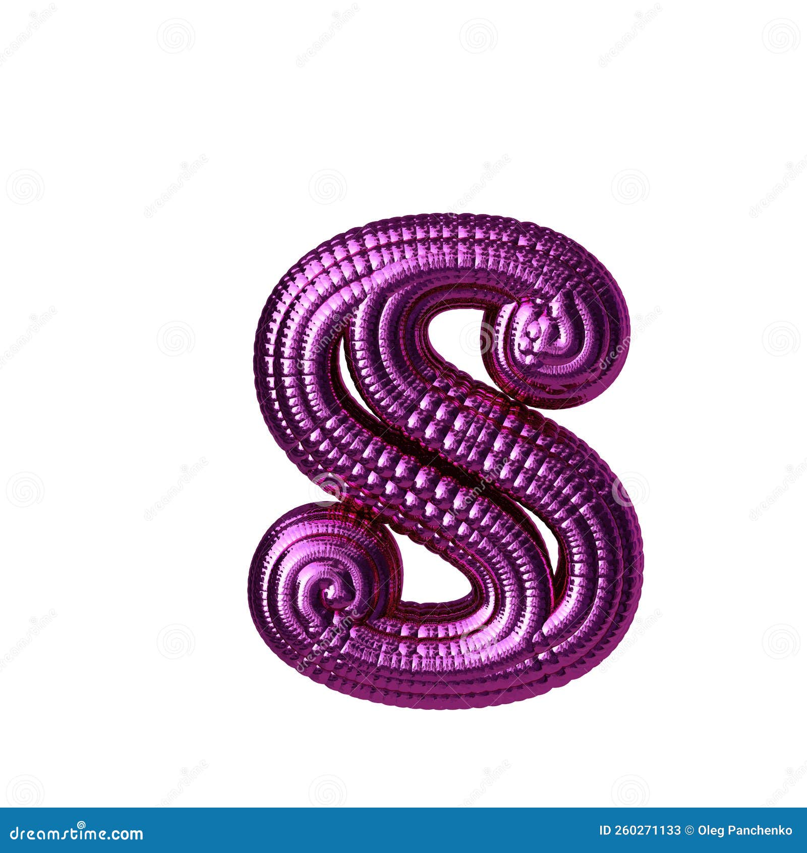 Symbol Made of Purple Spheres. Letter S Stock Vector - Illustration of ...