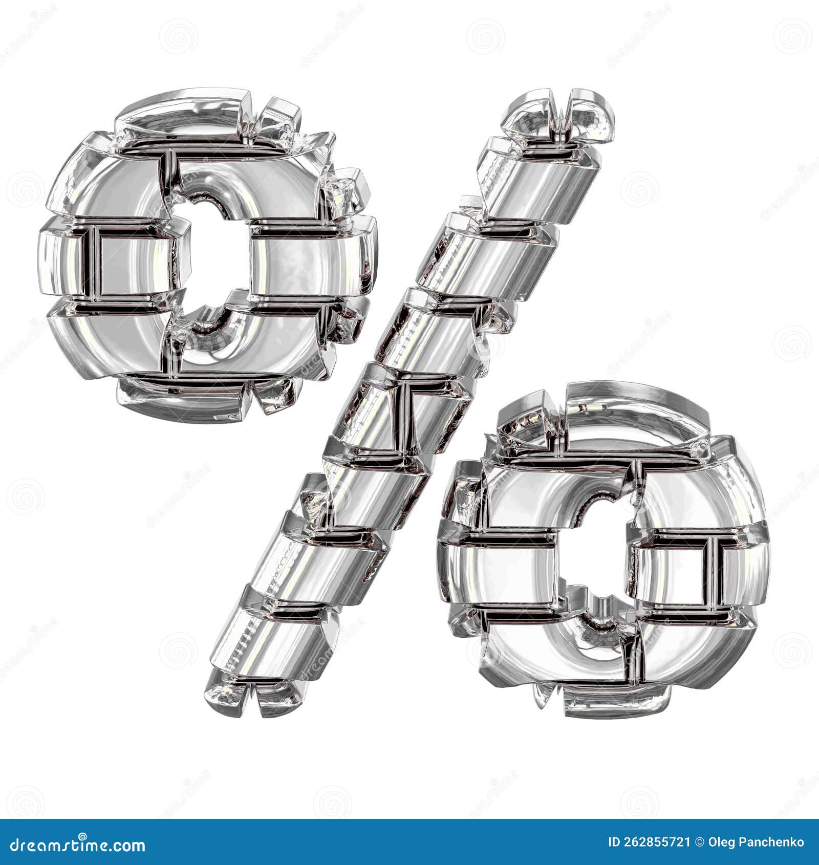 The Symbol Made of Silver Bricks. Stock Vector - Illustration of iron ...