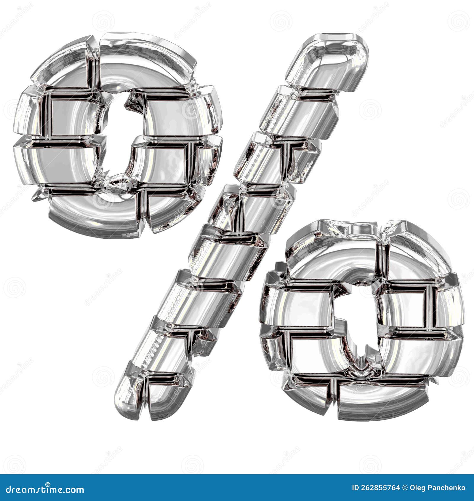 The Symbol Made of Silver Bricks. Stock Vector - Illustration of vector ...