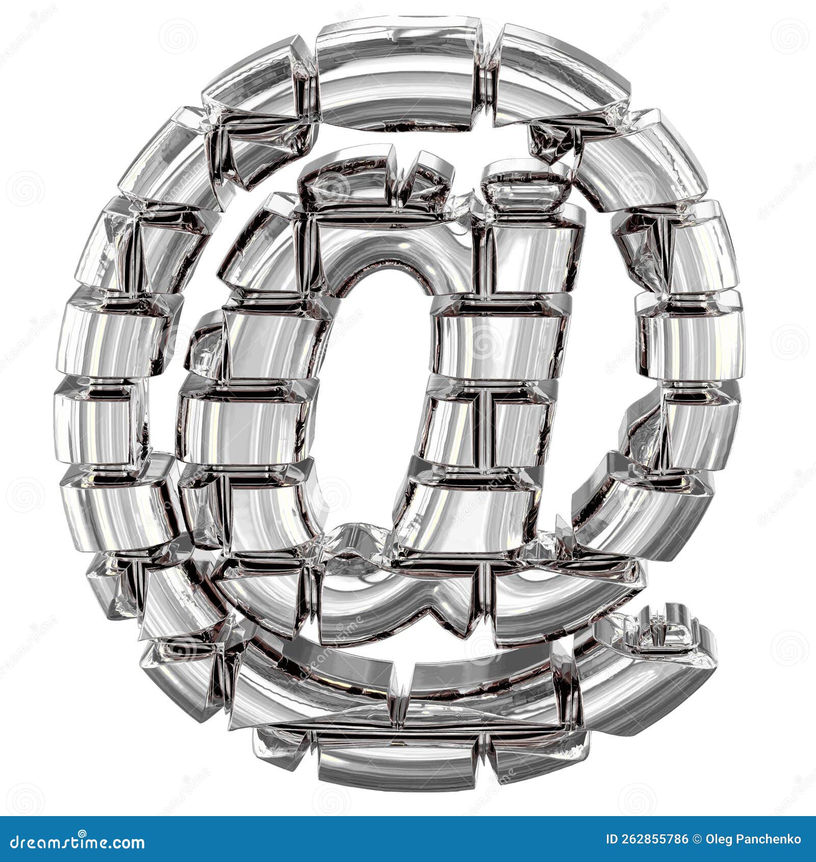 The Symbol Made of Silver Bricks. Stock Vector - Illustration of design ...