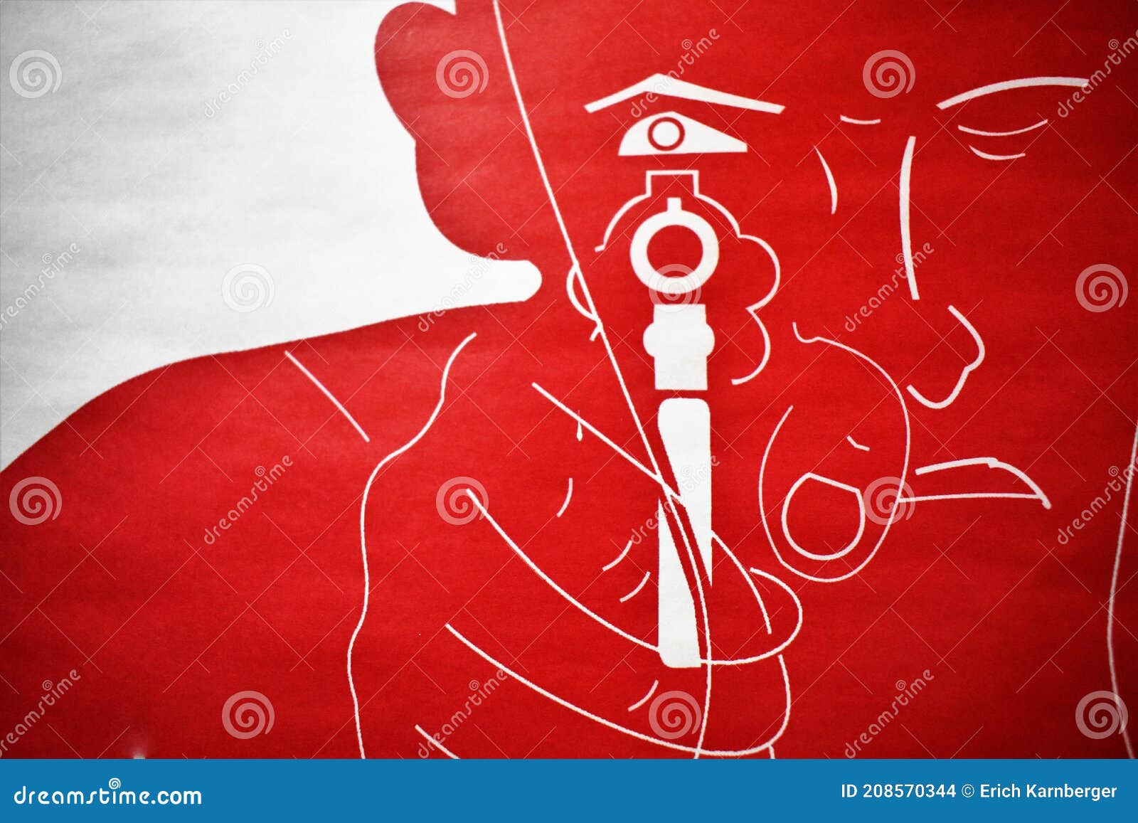 Shooting Range Target Board with Symbol Stock Photo - Image of shot ...