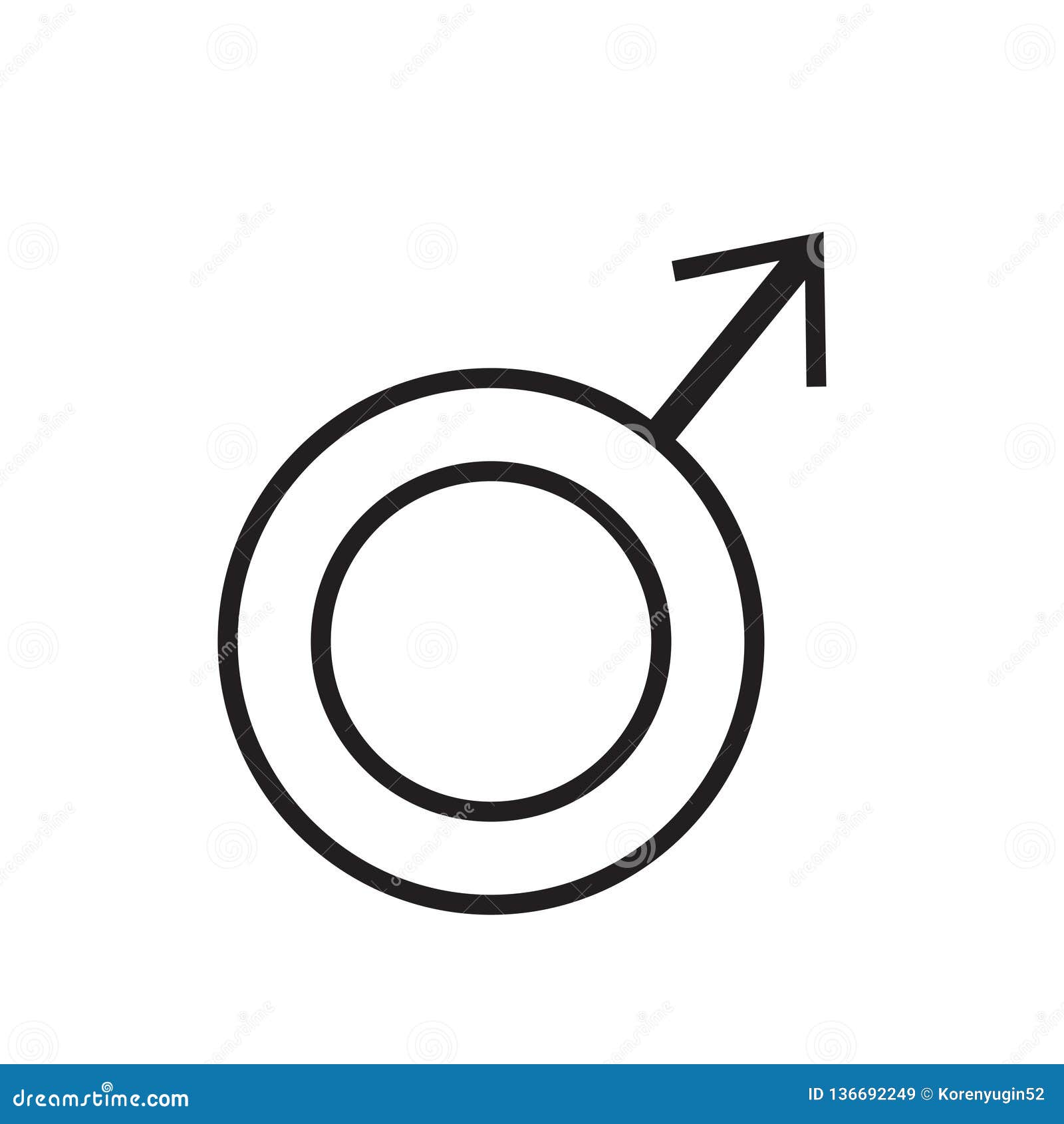 Symbol of Man Isolated on White, Stock Vector Icon Illustration Stock ...