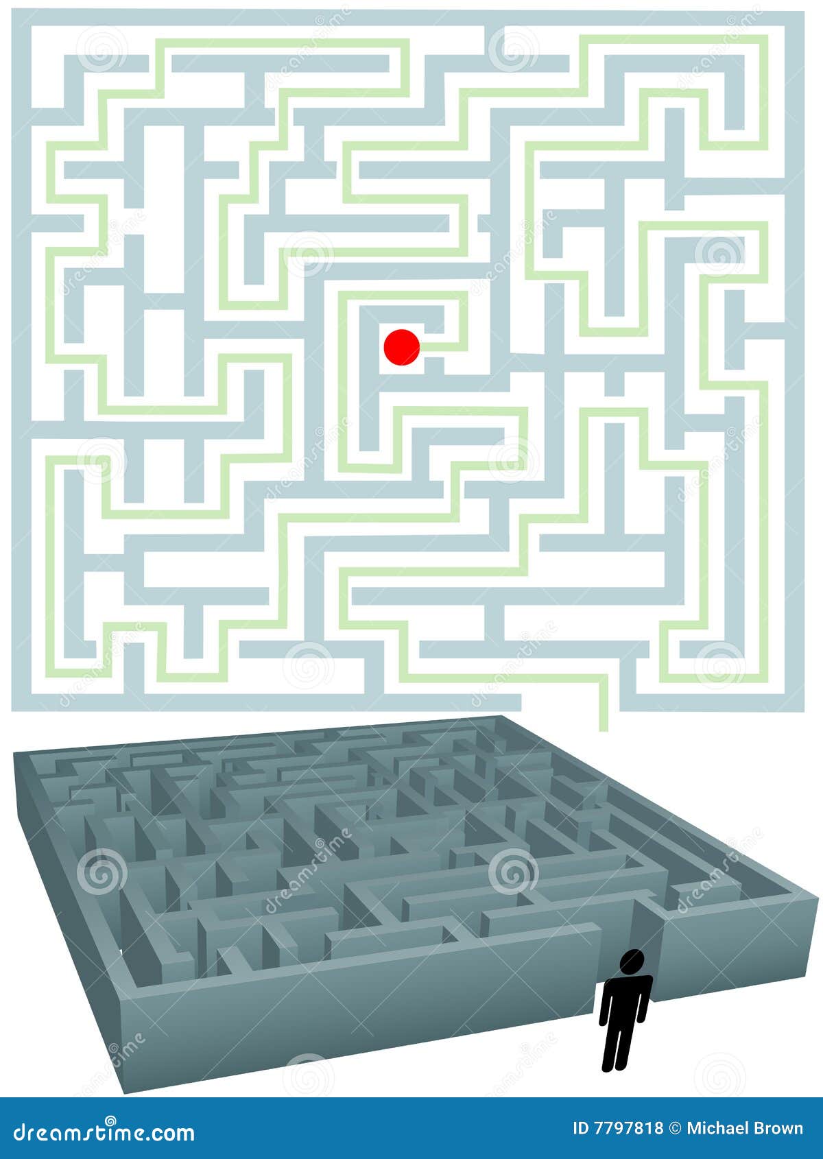 Maze Plan Blueprint Page Background Puzzle Cartoon Vector ...