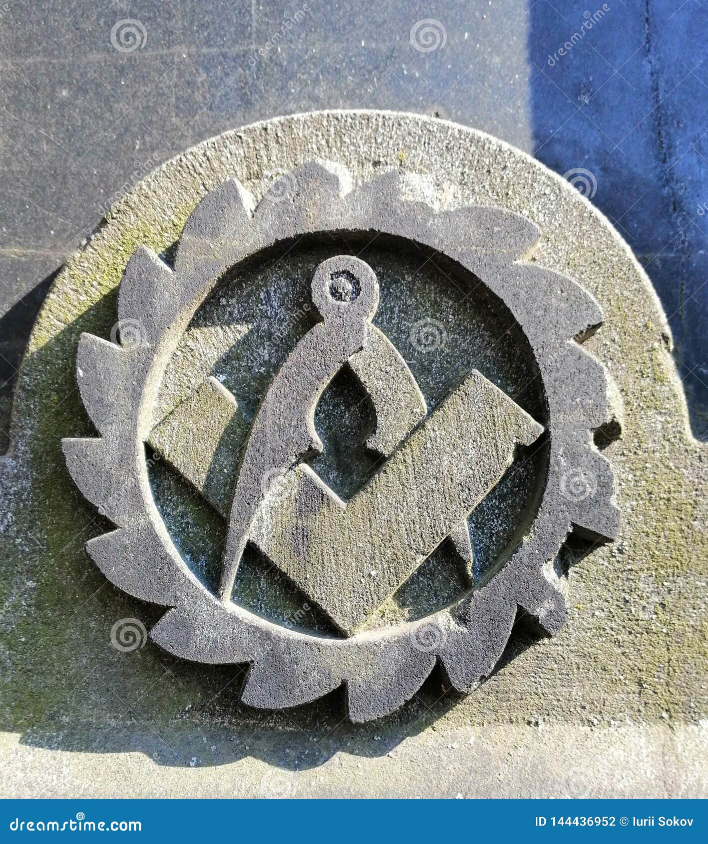 The Symbol of the Marble Monument Stock Photo - Image of metallic ...