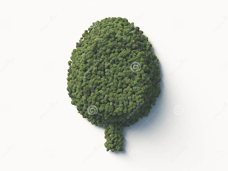 A Symbol Mark of a Tree Composed of Trees. Stock Illustration ...
