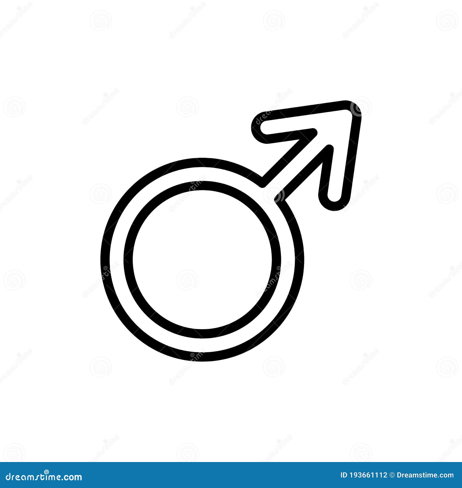 Symbol Mars Icon. Simple Line, Outline Vector Elements of Esoteric ...