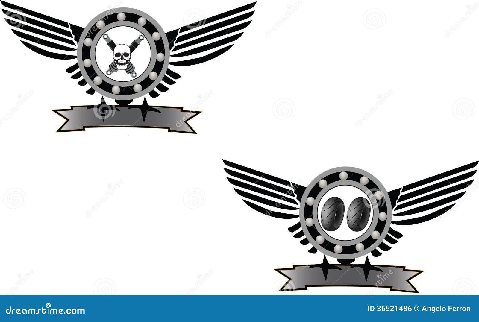 Mechanical Wings Made In Steampunk Style With Clockwork. Vector ...