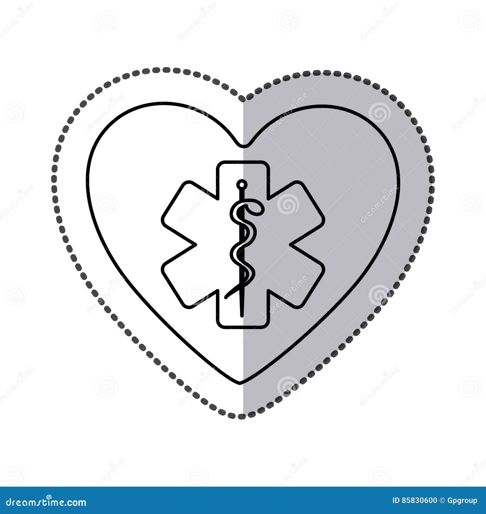 Symbol Medicine Inside Heart Icon Stock Illustration - Illustration of ...