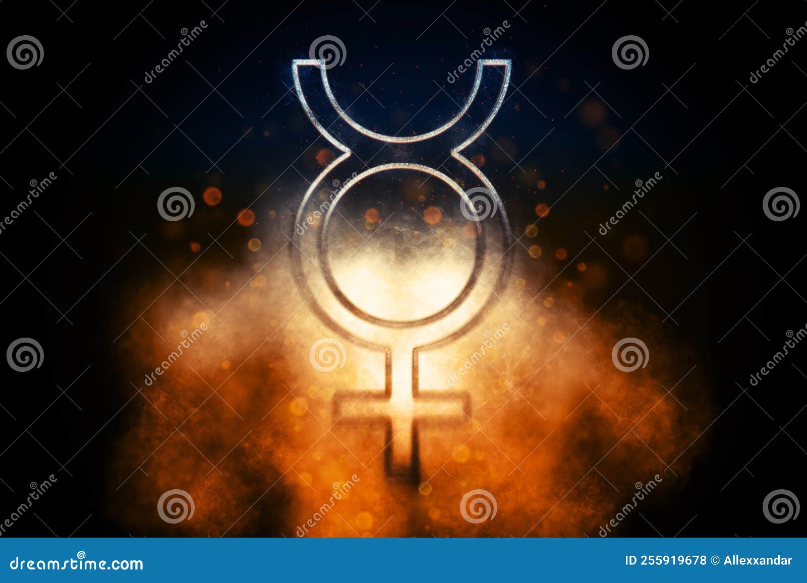 Symbol of Mercury, Mercury Sign, Astrology Mercury Planet Stock ...