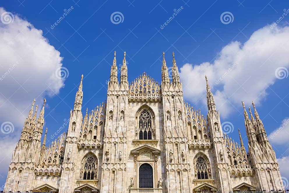 The symbol of Milan stock image. Image of milano, cathedral - 8037625