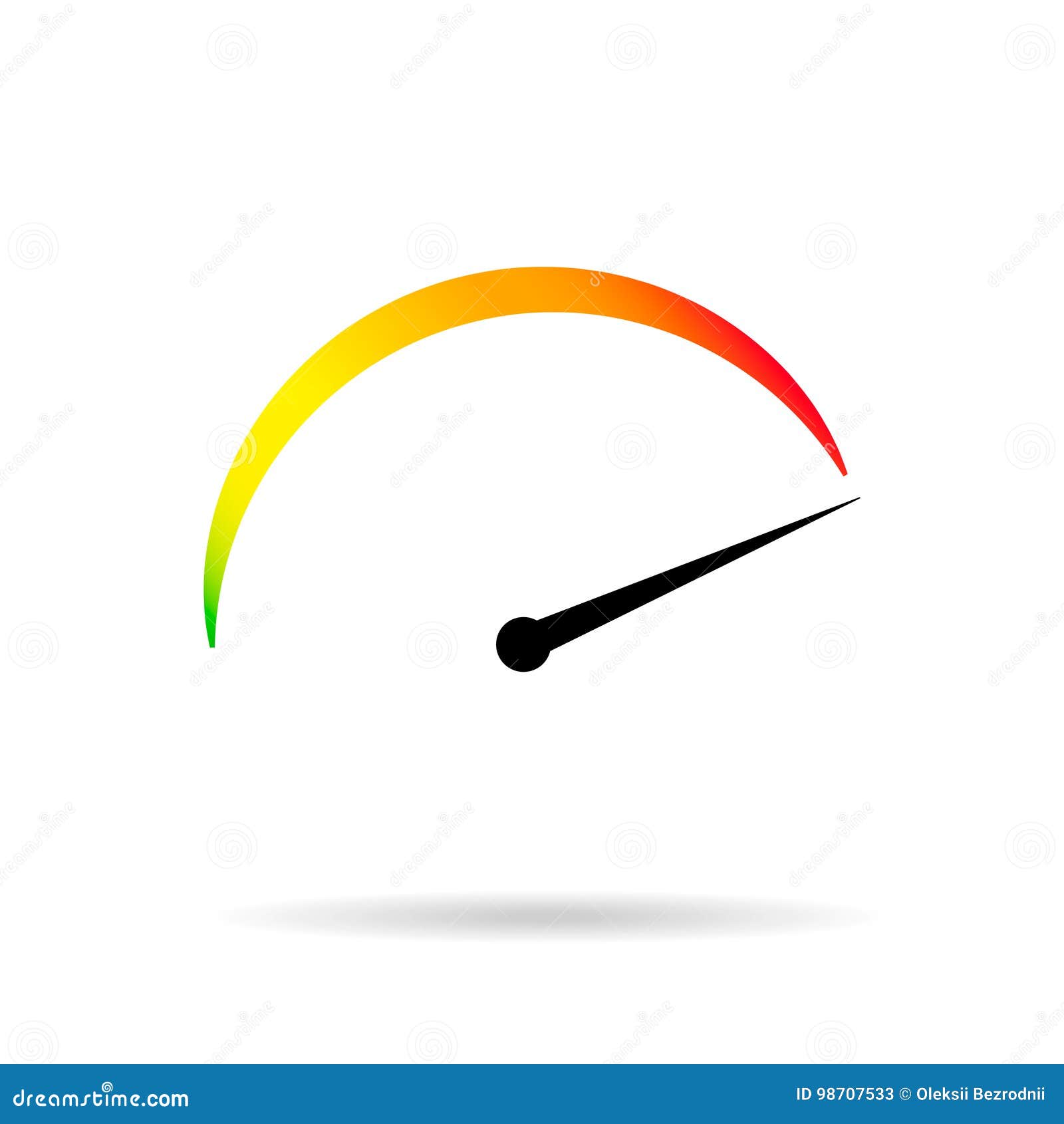 Symbol min max speed meter stock vector. Illustration of indication ...