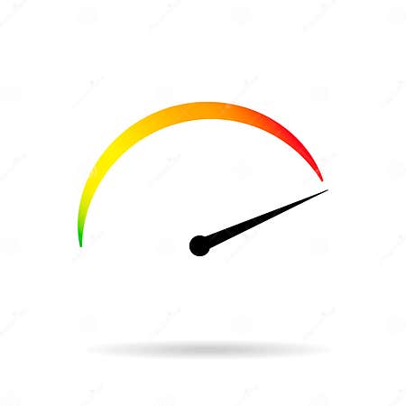 Symbol min max speed meter stock vector. Illustration of indication ...