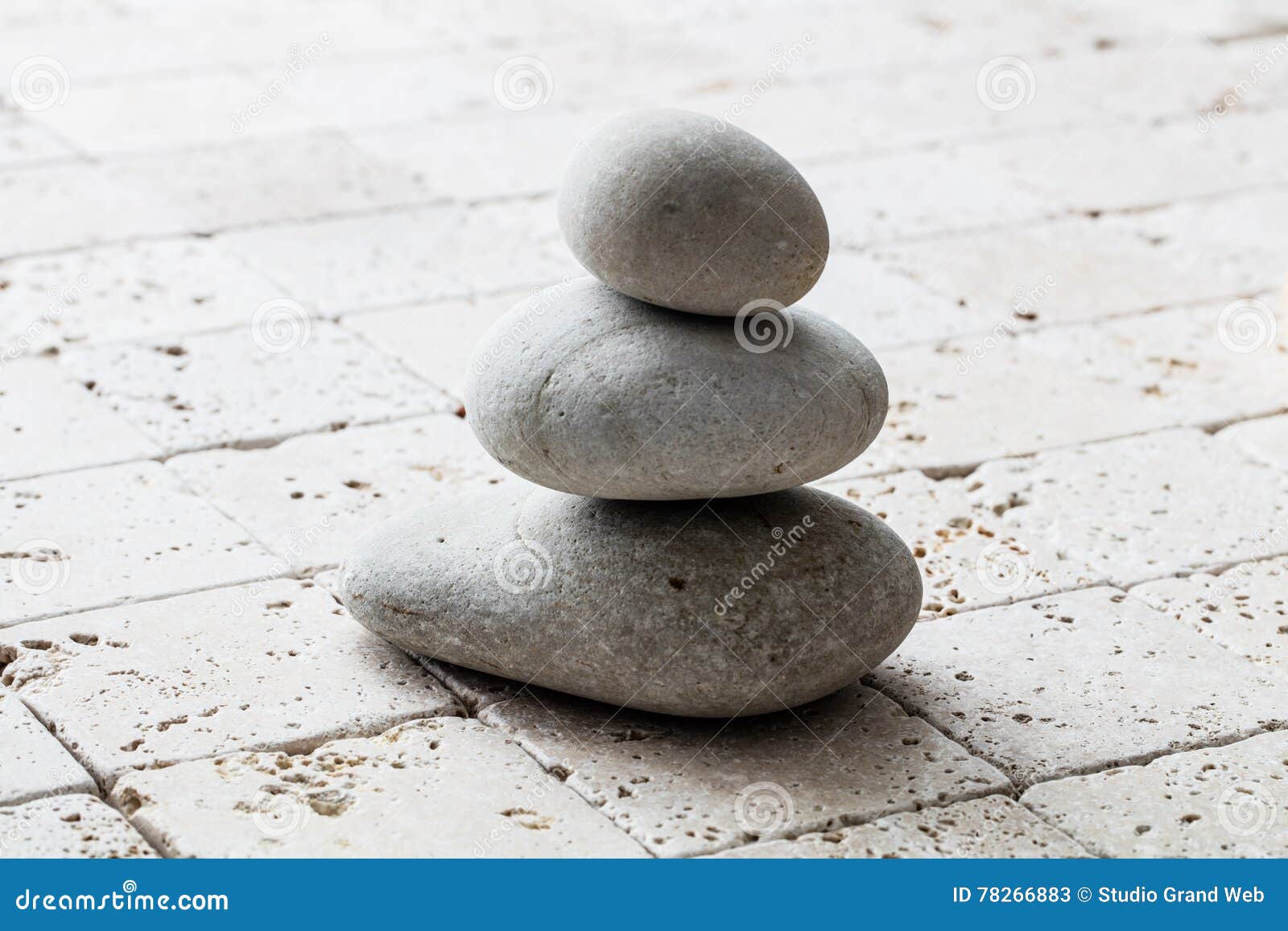Symbol of Mindfulness, Balance and Meditation Over Limestone, Copy ...