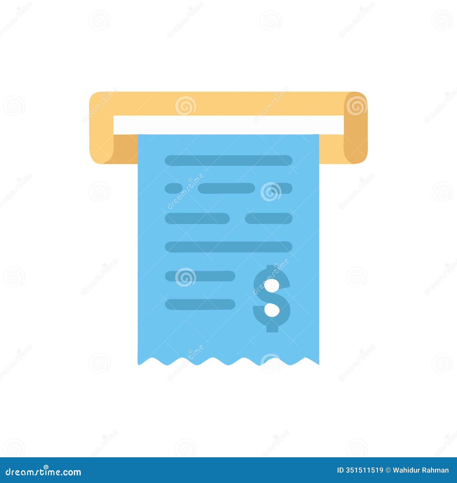 Modern Bill Separator Symbol Stock Illustration - Illustration of ...