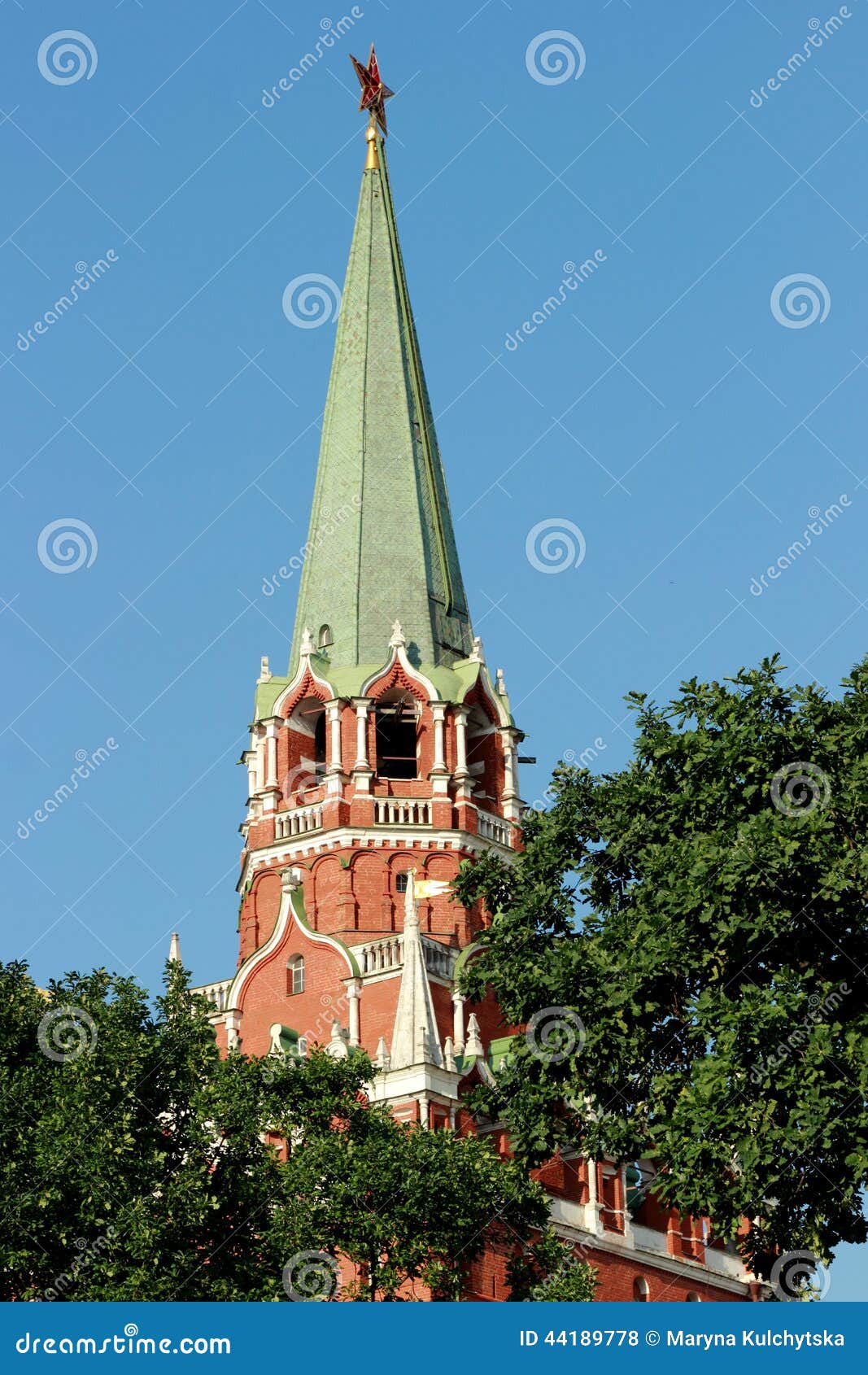 Symbol of Moscow, Russia stock photo. Image of morning - 44189778