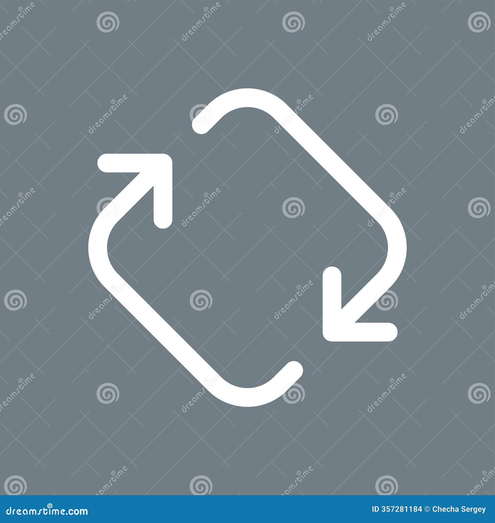 Movement of Arrows in the Shape of a Square or Diamond. Stock Vector ...