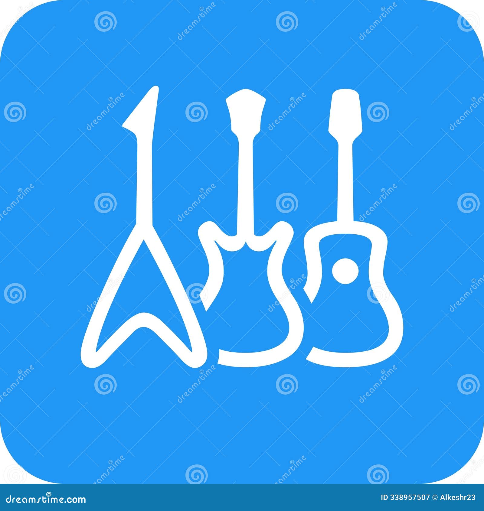 Symbol of Music Instruments. Stock Illustration - Illustration of label ...