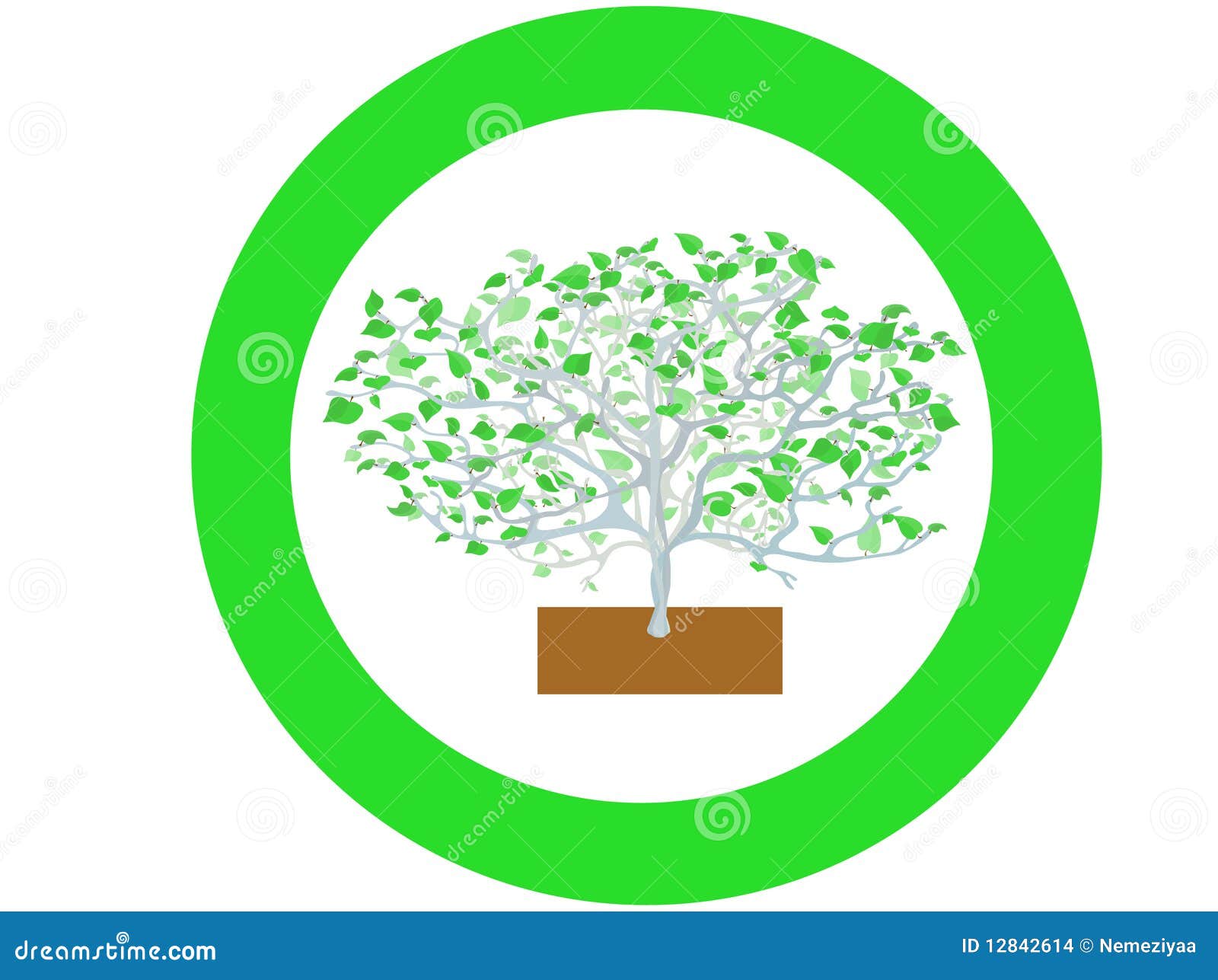 The symbol of nature. stock vector. Illustration of growth - 12842614