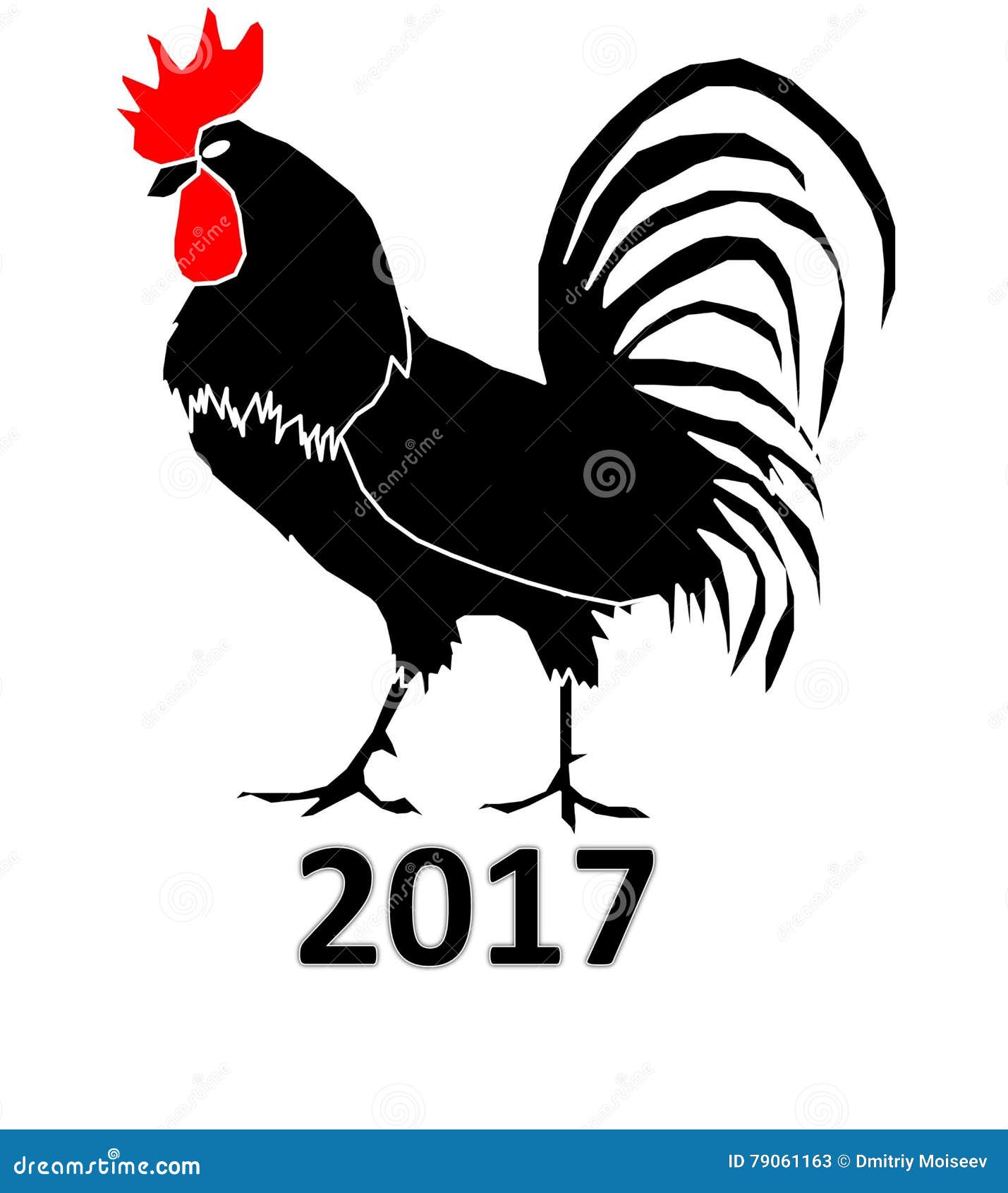 Symbol 2017 new year stock illustration. Illustration of lunar - 79061163