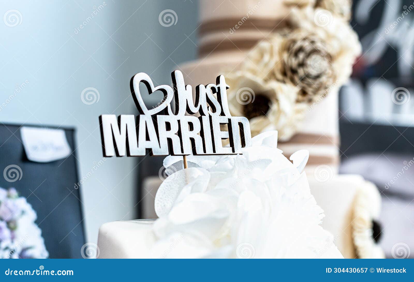 Symbol for Newly Married Couples As a Poster Stock Image - Image of ...