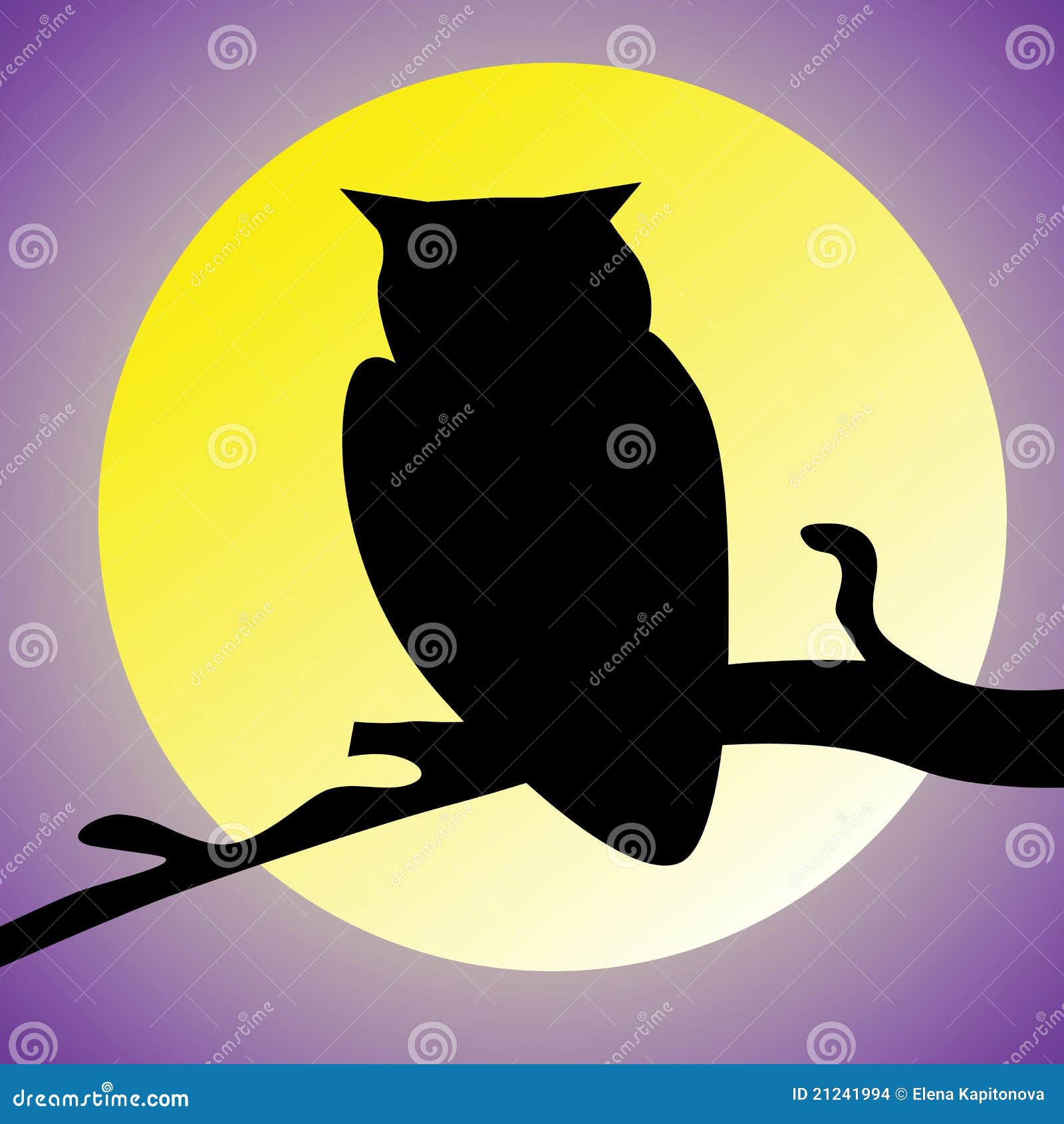 Symbol of night stock vector. Illustration of animal - 21241994