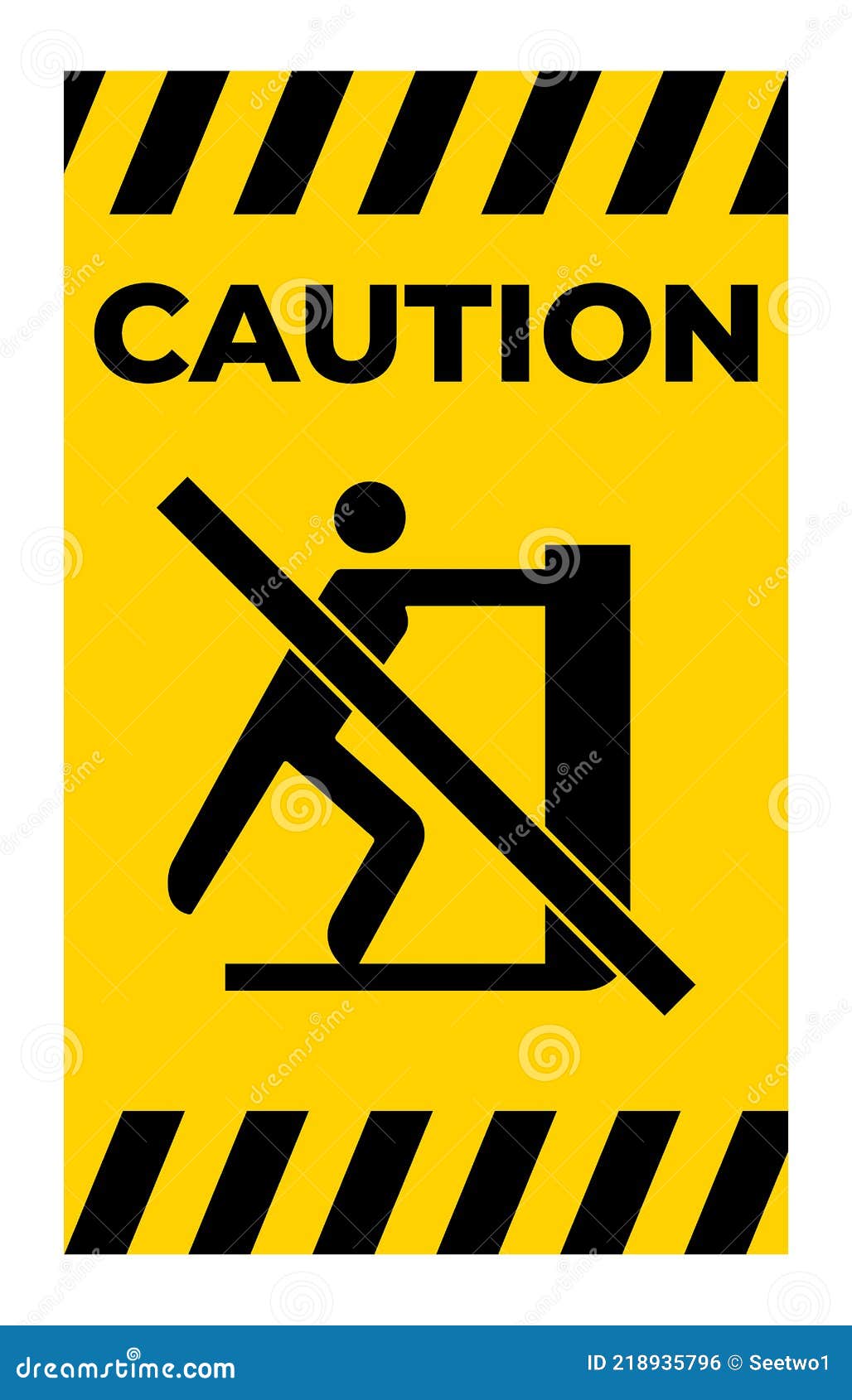 Symbol No Reaching label stock vector. Illustration of human - 218935796