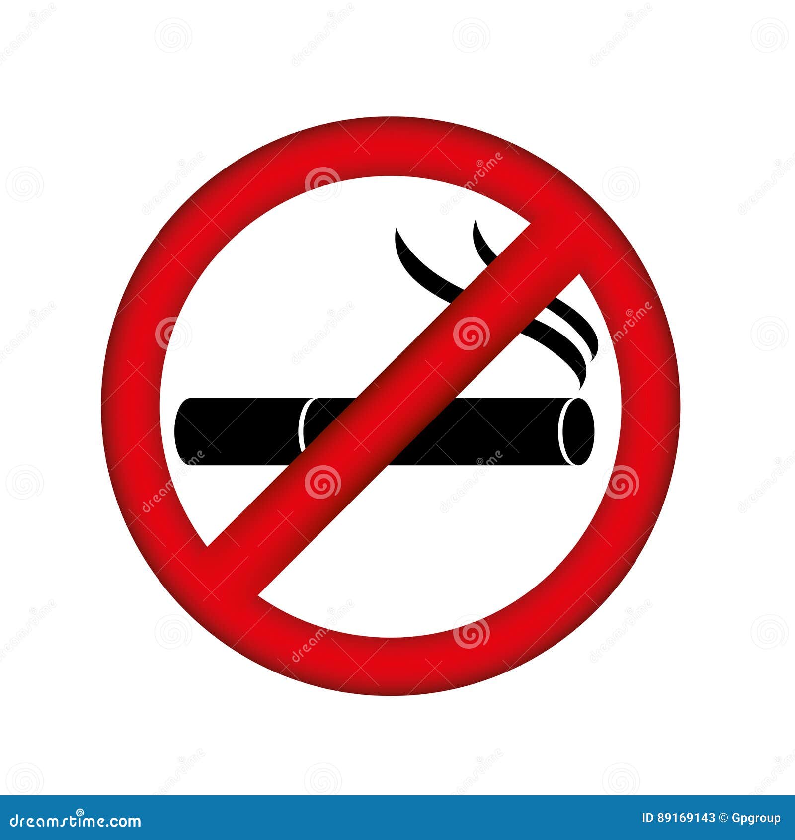 Symbol no smoking icon stock illustration. Illustration of toxic - 89169143