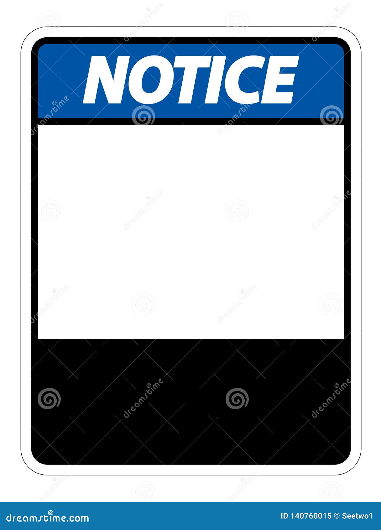 Symbol Symbol Notice Sign Label on White Background Stock Vector ...