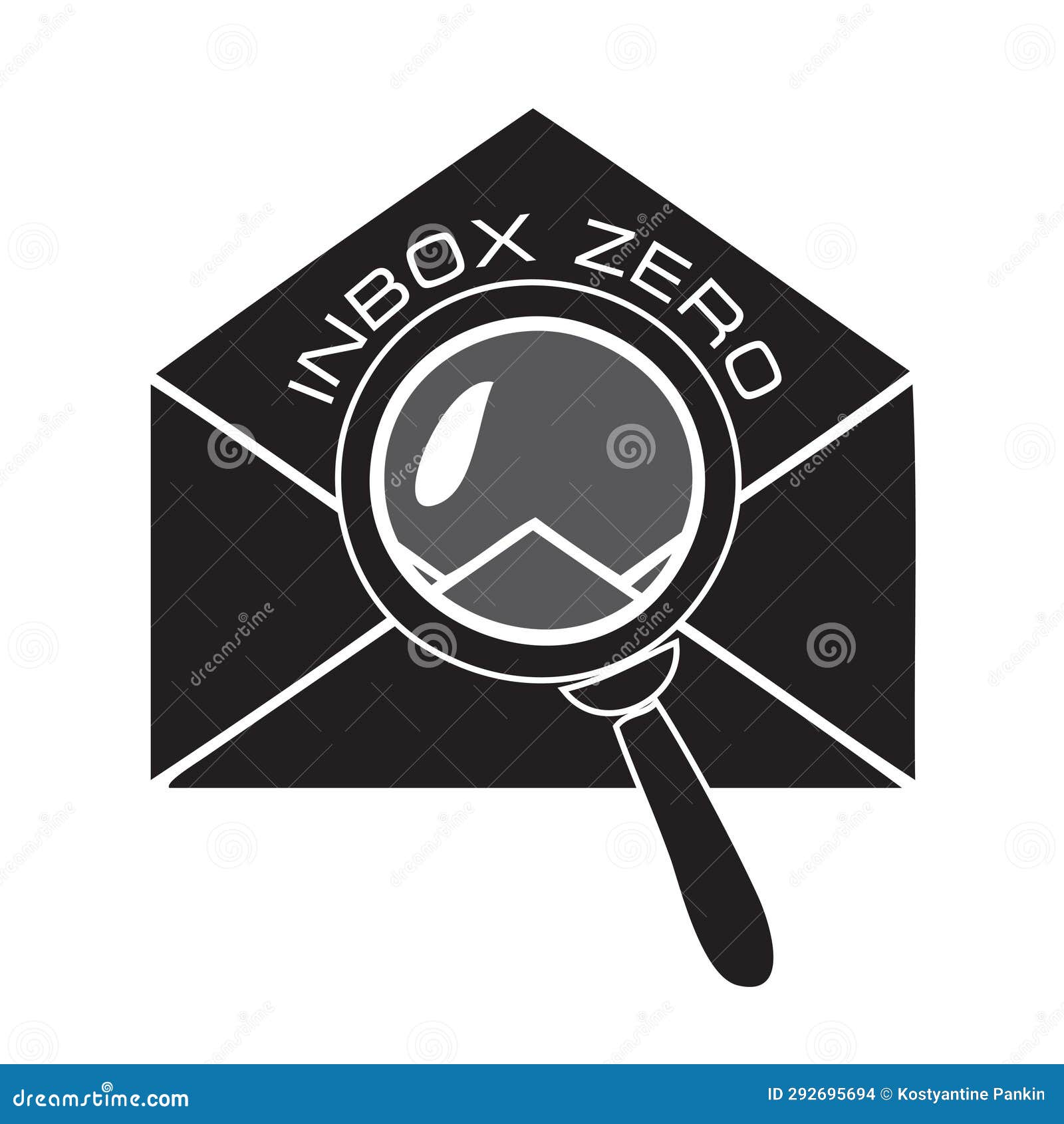 Inbox Zero stock vector. Illustration of happy, info - 292695694