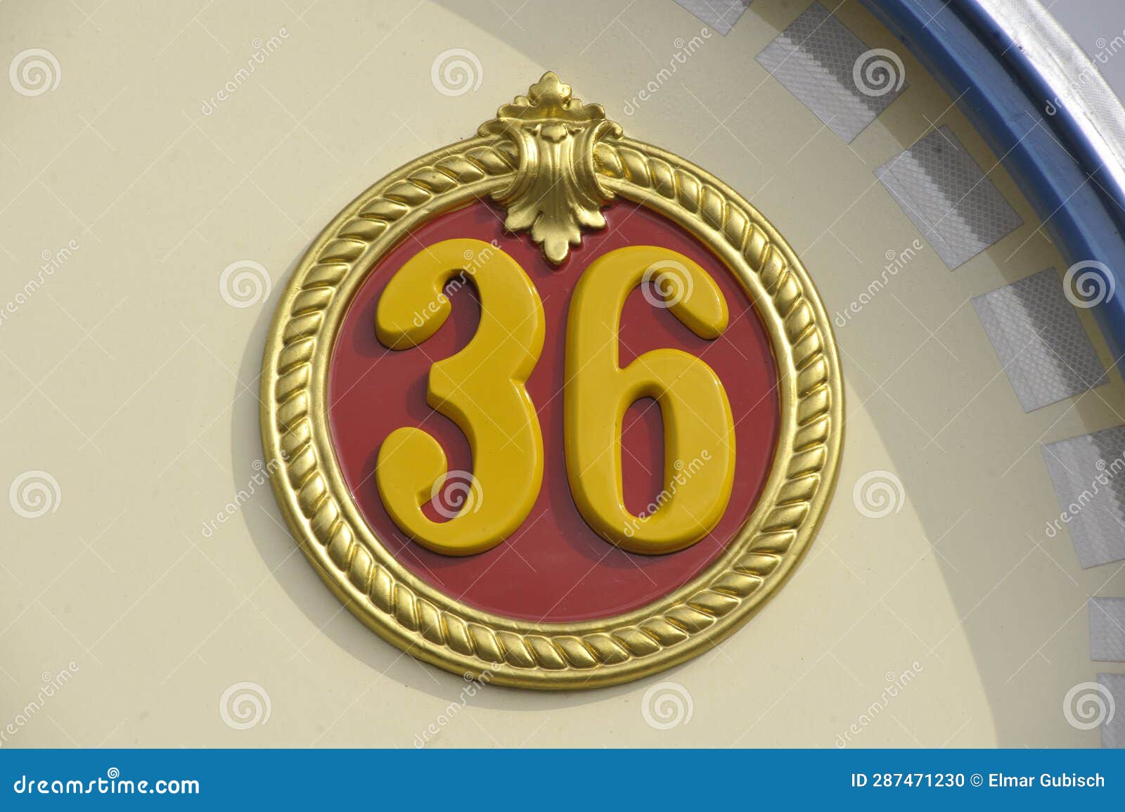 Symbol of the Number Thirty-six or Thirty-sixth Stock Photo - Image of ...