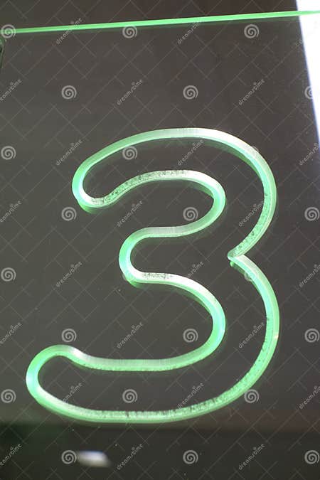 Symbol of the number three stock photo. Image of structure - 232639102