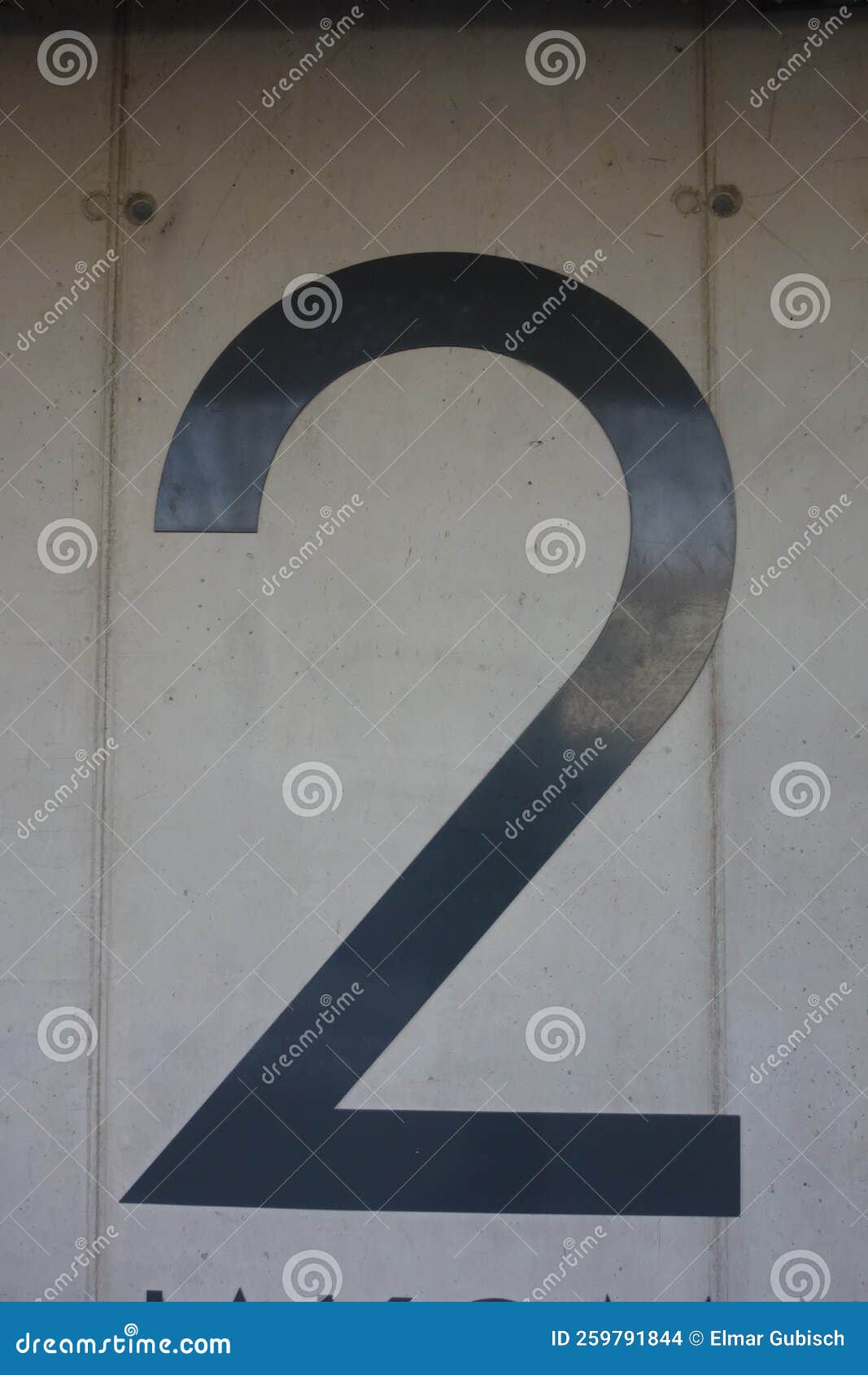 Symbol of the number two stock photo. Image of fonts - 259791844