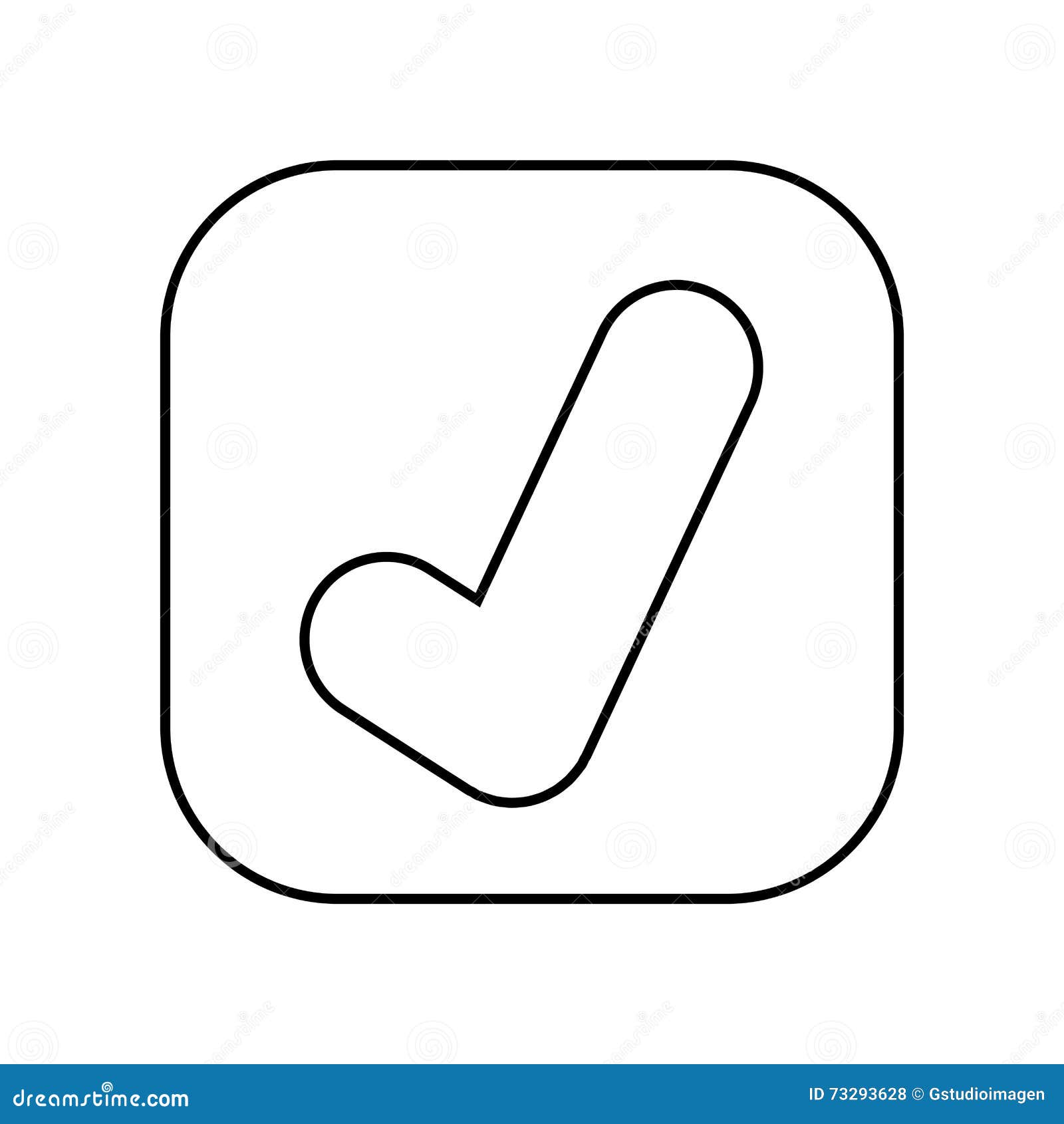 Symbol Ok Button Isolated Icon Design Stock Illustration - Illustration ...