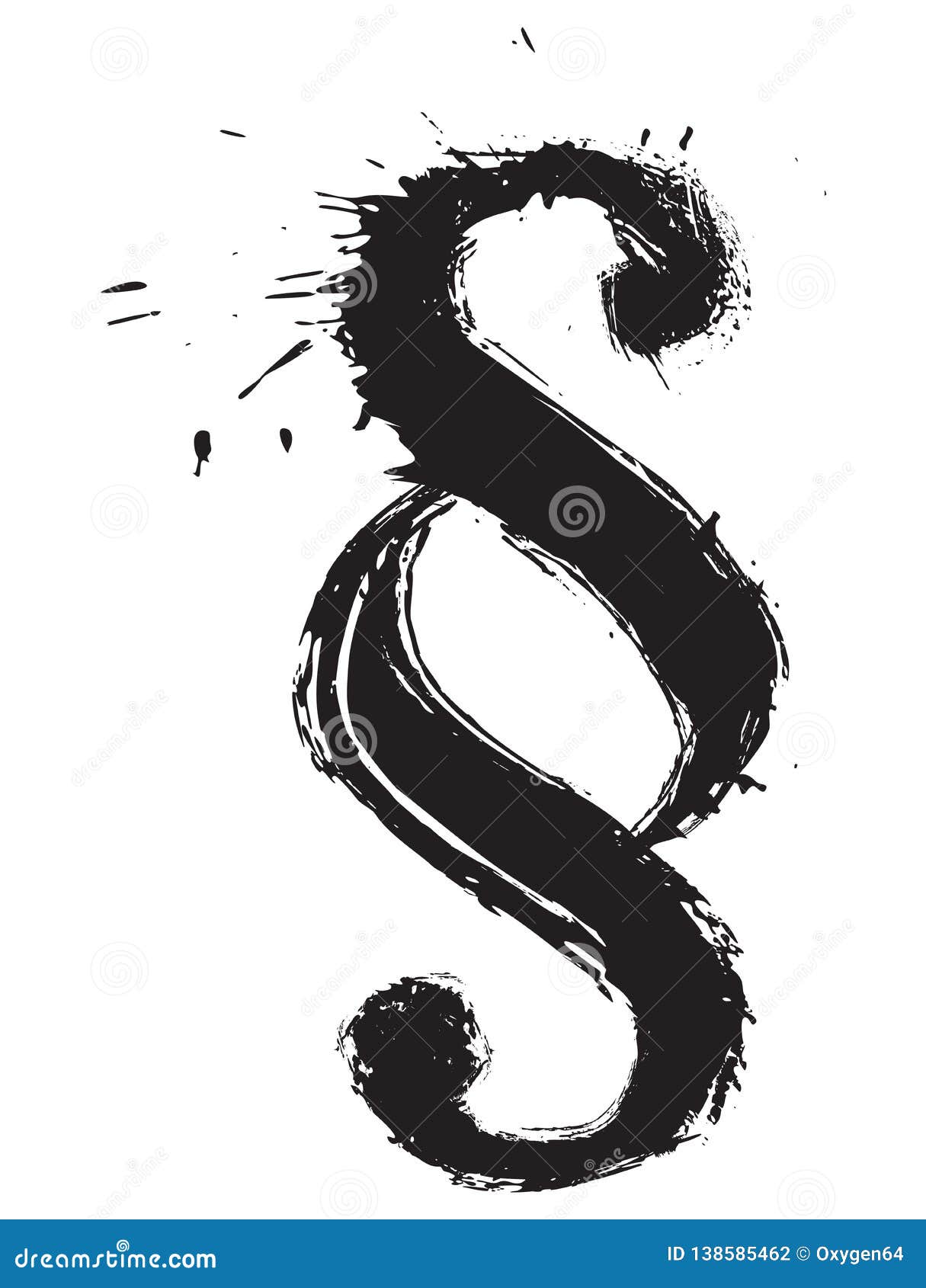 Painted Splashed Paragraph Sign Stock Vector - Illustration of claim ...