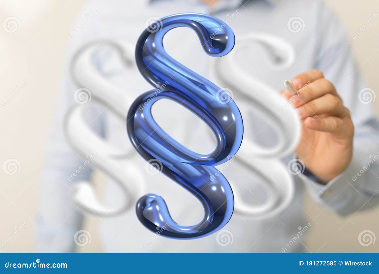 A Symbol Paragraph Law Sign Digital in Hand Stock Image - Image of ...